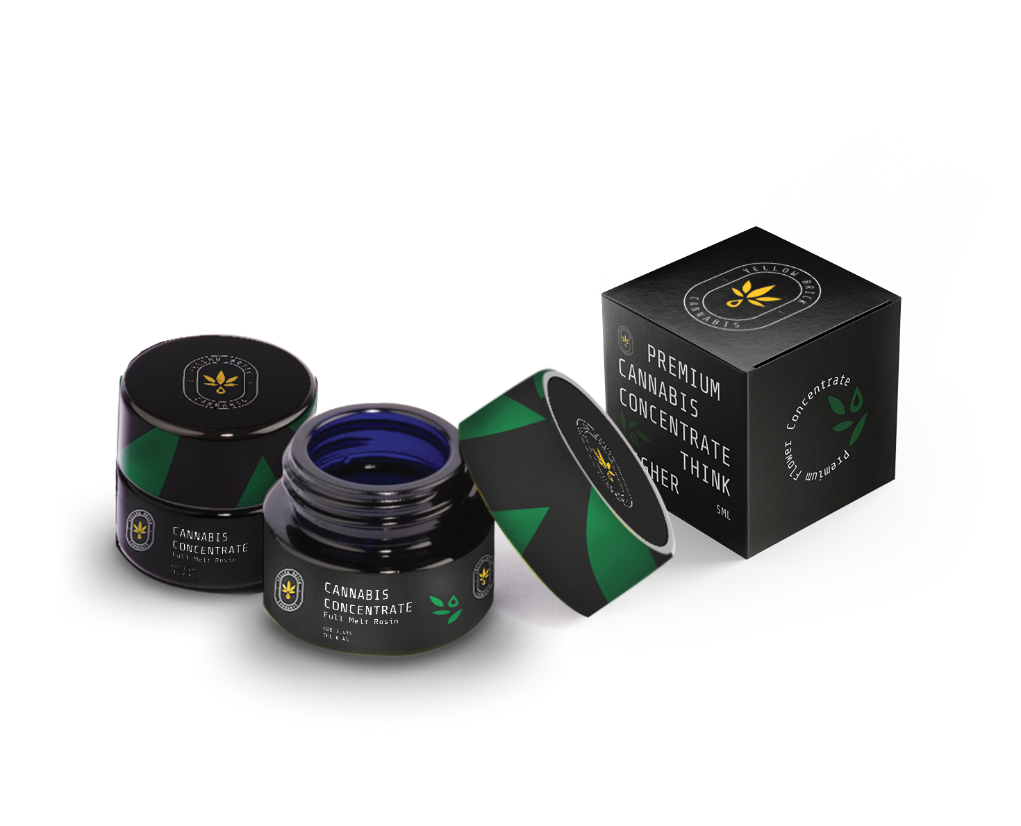 Concentrate Box + Jar + Jar Label - headiesupplies